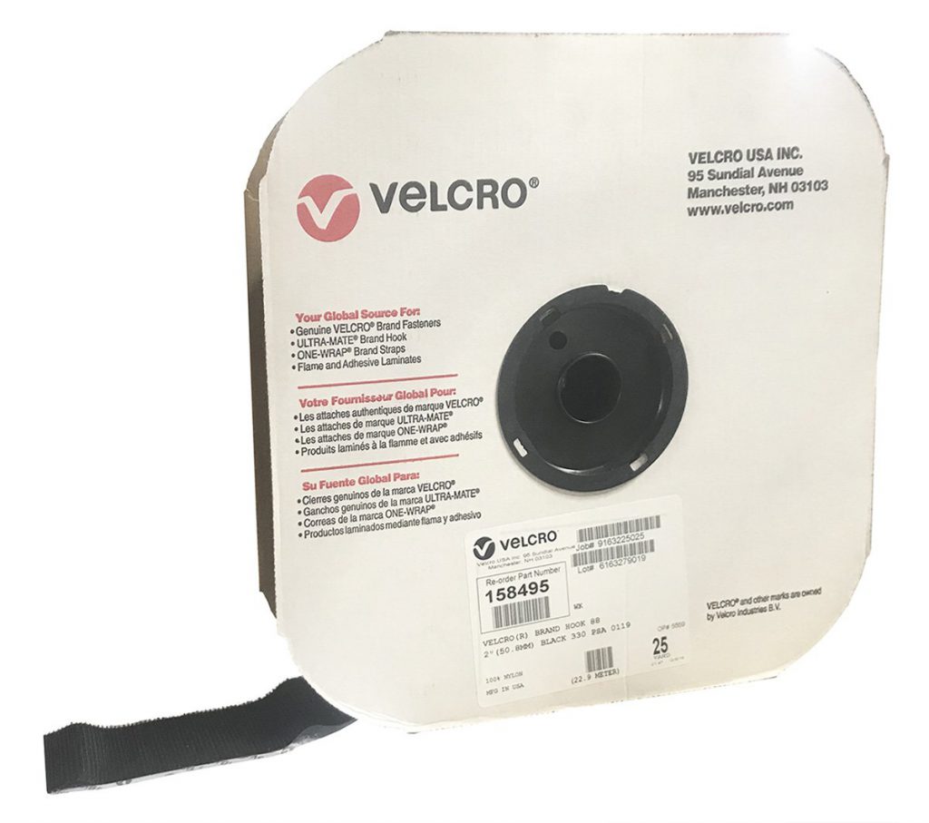 VELCRO® Brand Hook 88 2" Black with Pressure Sensitive Adhesive 19 ...