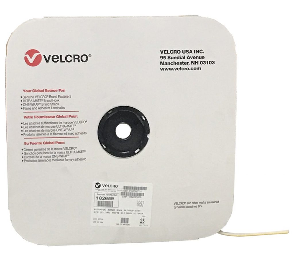 VELCRO® Brand BACK-TO-BACK® Hook 88 / Loop 1000 1/2" White – Package ...
