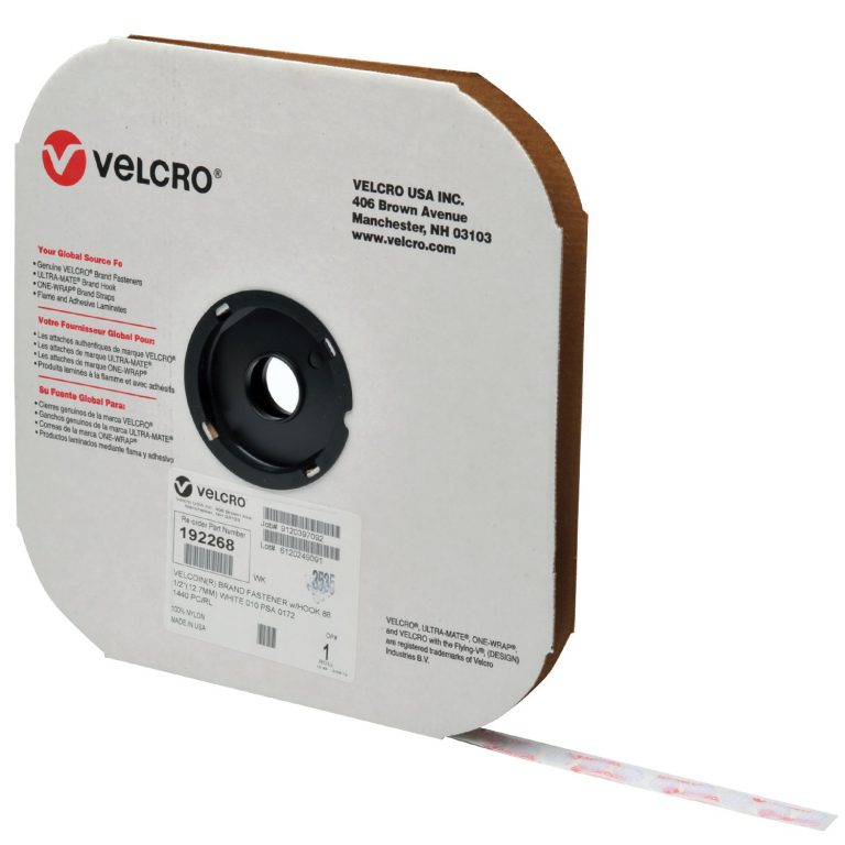 VELCRO® Brand VELCOIN® Hook 88 1/2" White Pressure Sensitive Adhesive ...