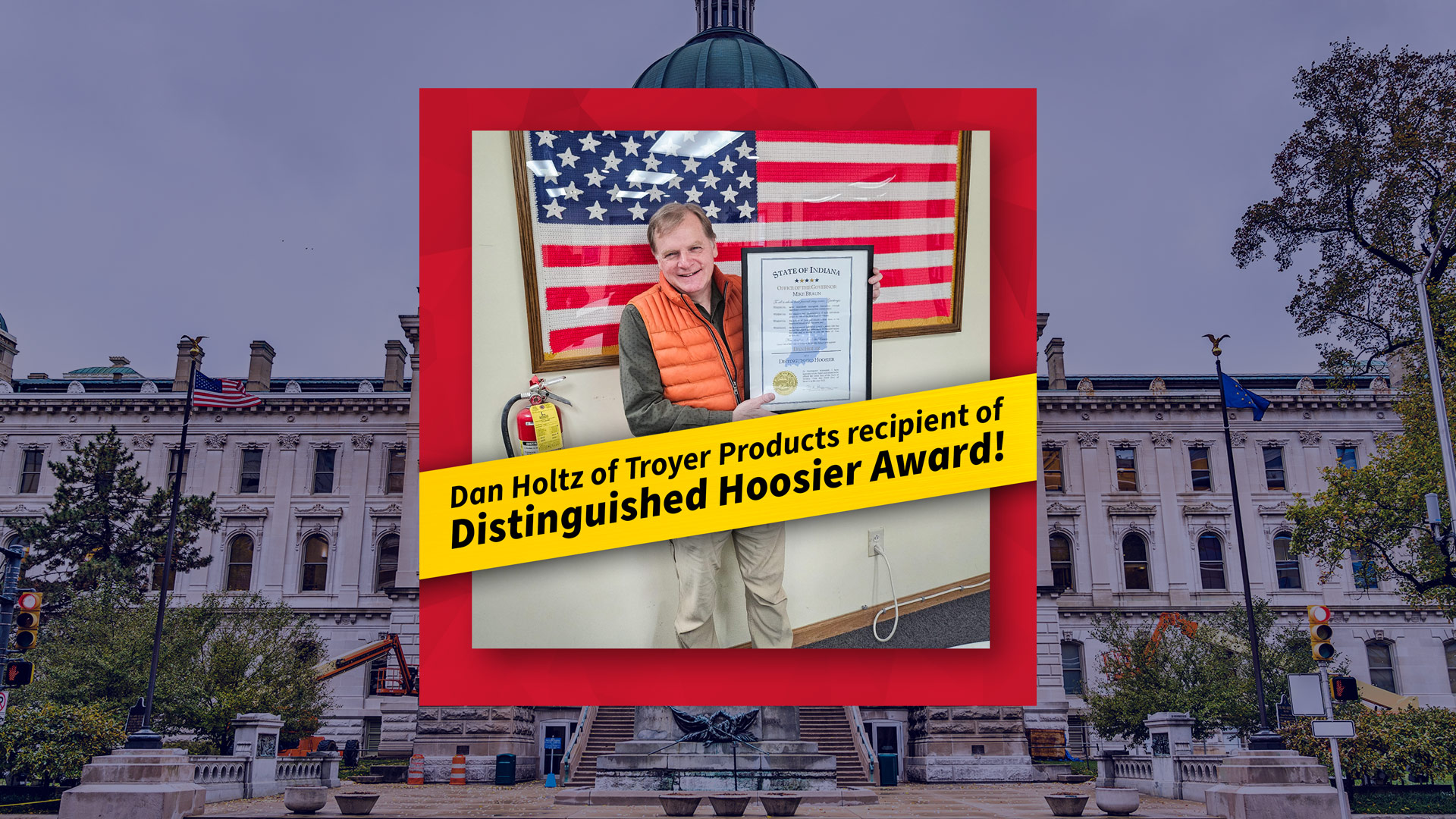 Dan Holtz of Troyer Products Receives Prestigious State Award - Troyer ...